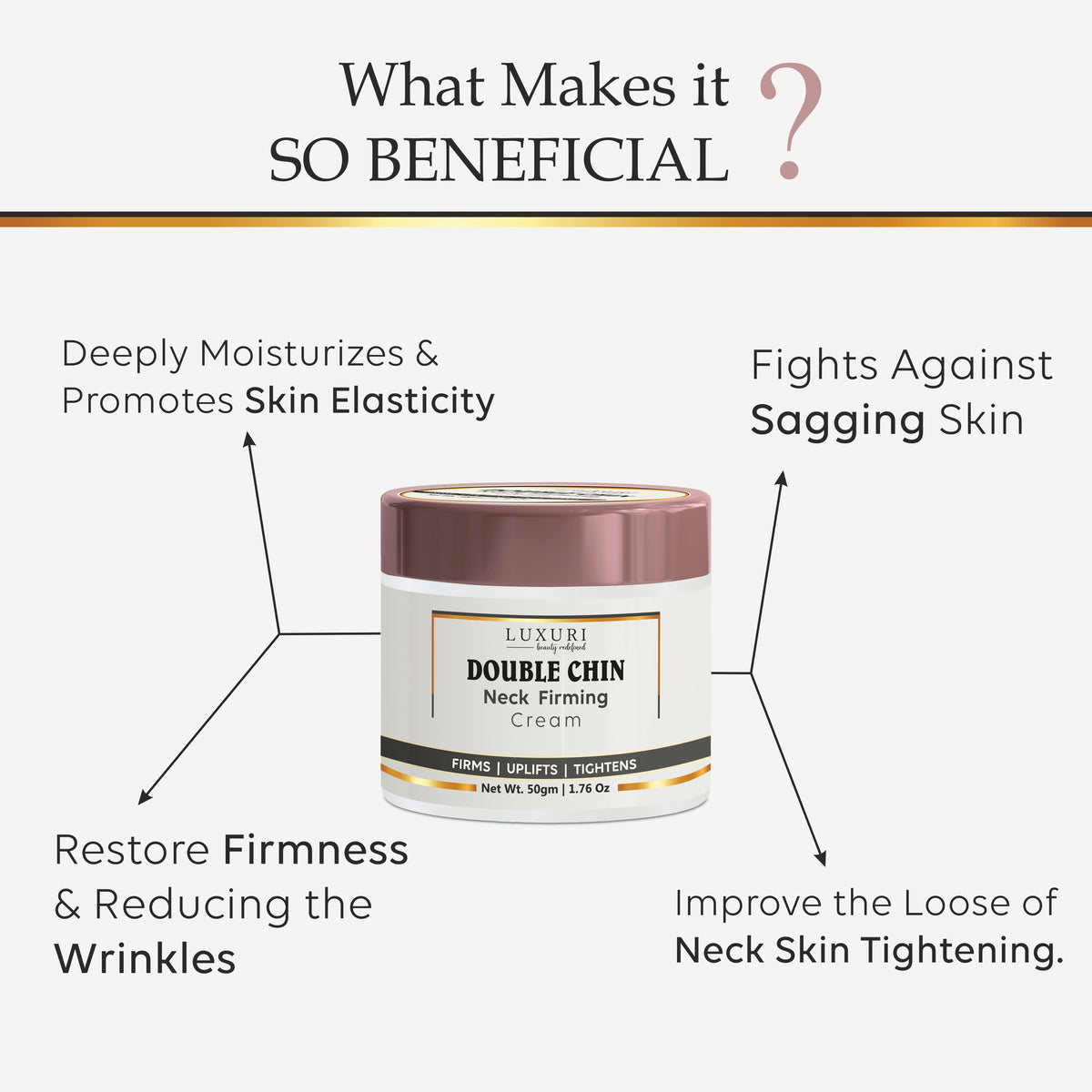 LUXURI | Neck-Double Chin Firming & Tightening Cream | 50gm | – Luxuri ...